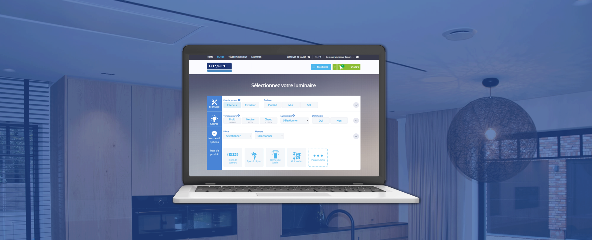 Lighting Selector - Rexel Belgium