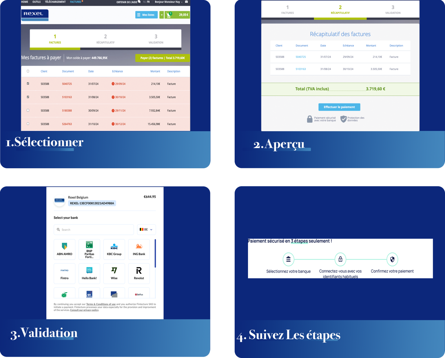 Payer en ligne sur le Netstore - Rexel Belgium