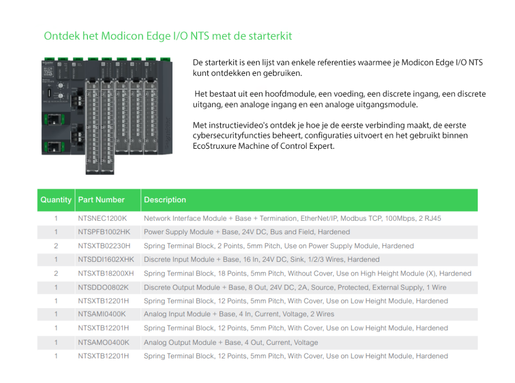 SCHNEIDER Modicon Edge I/O NTS - Rexel Belgium